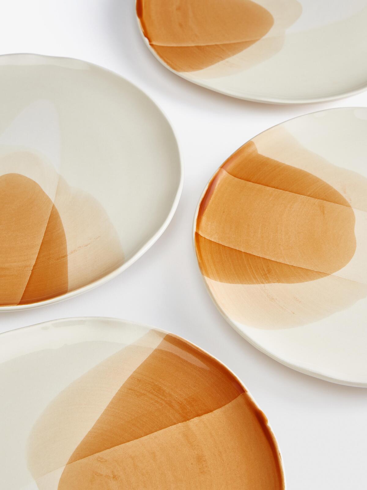 Delano Side Plate, Rust, Set of Four - Soho Home