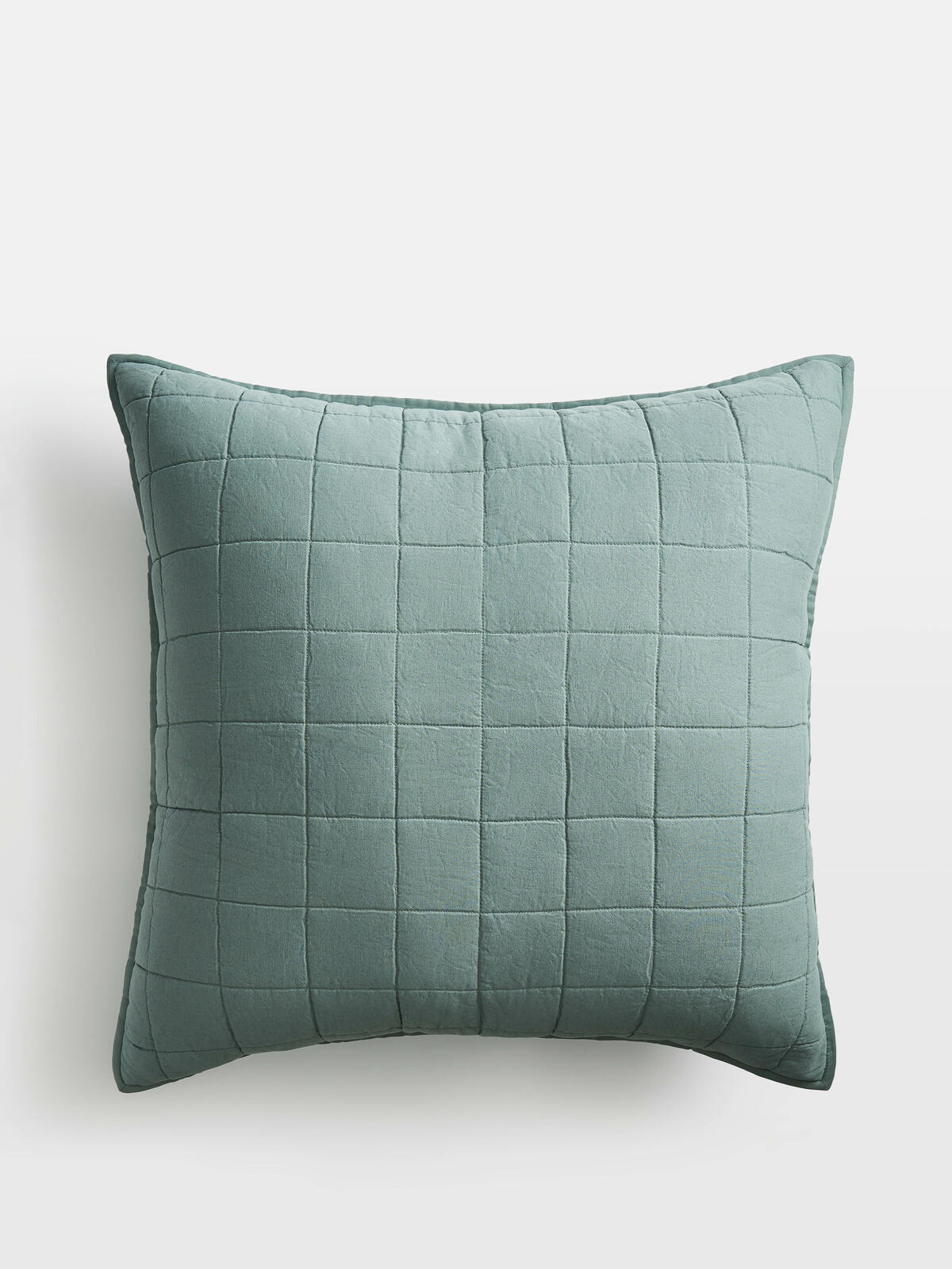 Lynsey Pillowcase, Sage, Square, Large - Soho Home