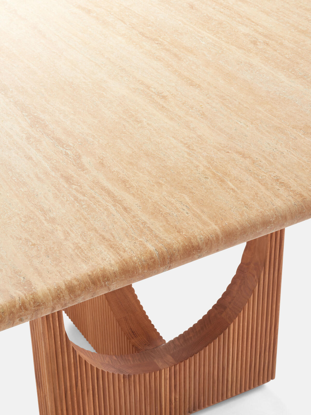 Elliot Dining Table, Travertine - Soho Home