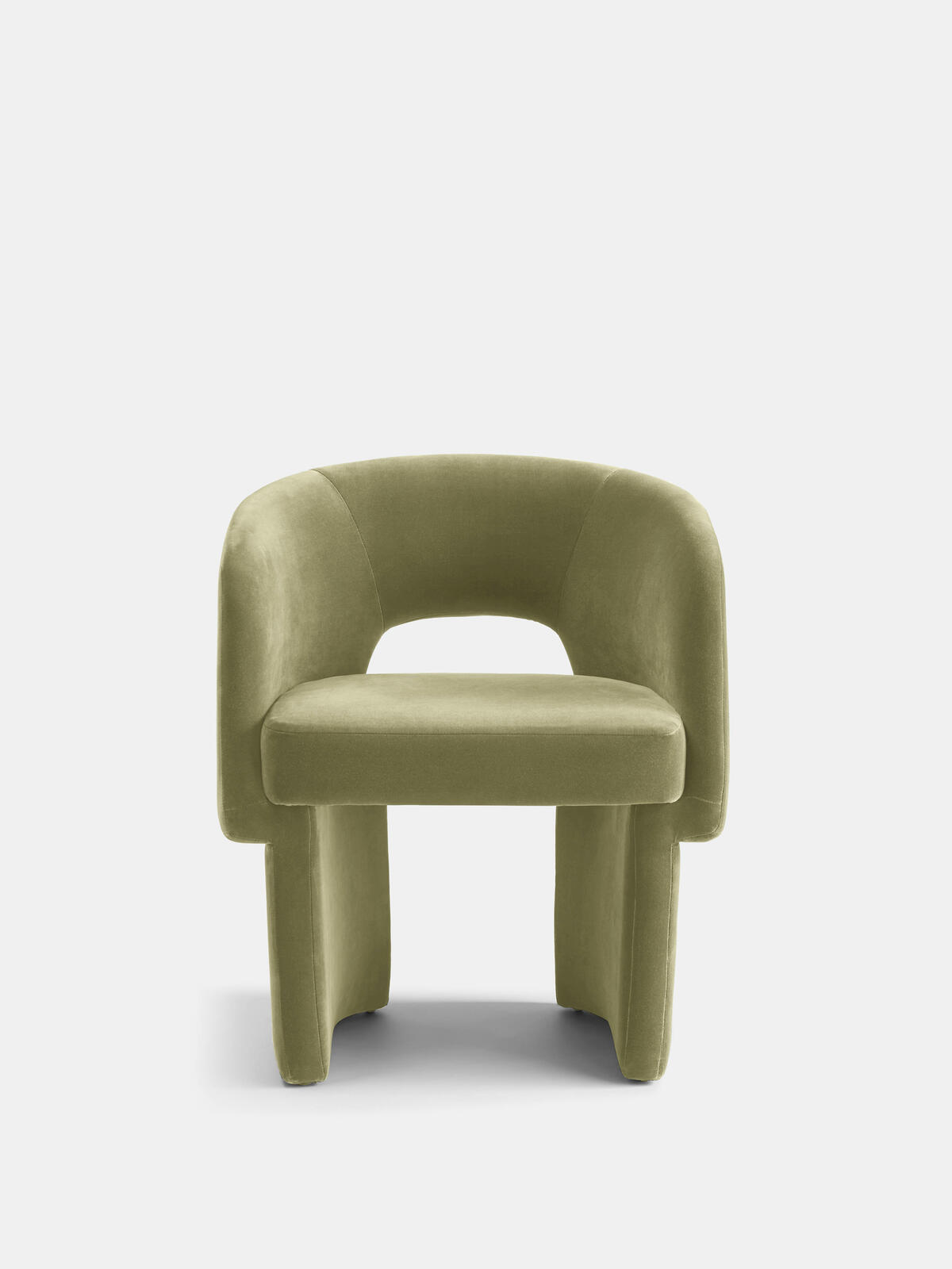 Morrell Dining Chair, Velvet, Lichen - Soho Home