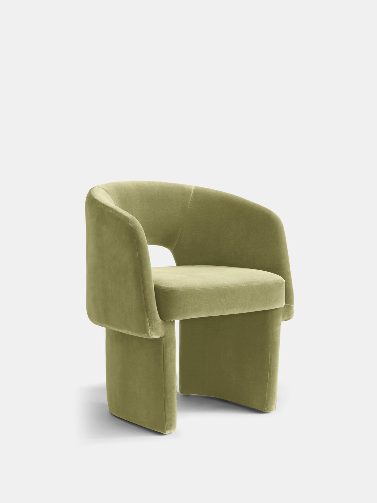 Morrell Dining Chair, Velvet, Lichen - Soho Home