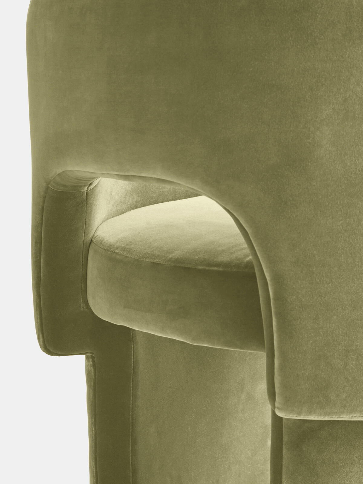 Morrell Dining Chair, Velvet, Lichen - Soho Home