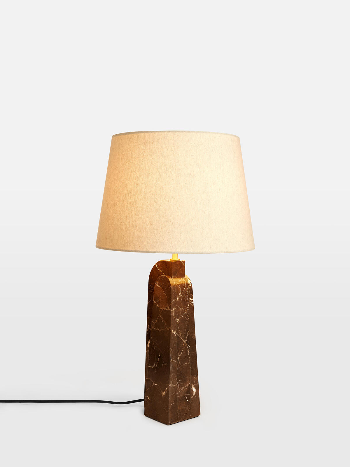 Darcy Marble Table Lamp, Brown - Soho Home