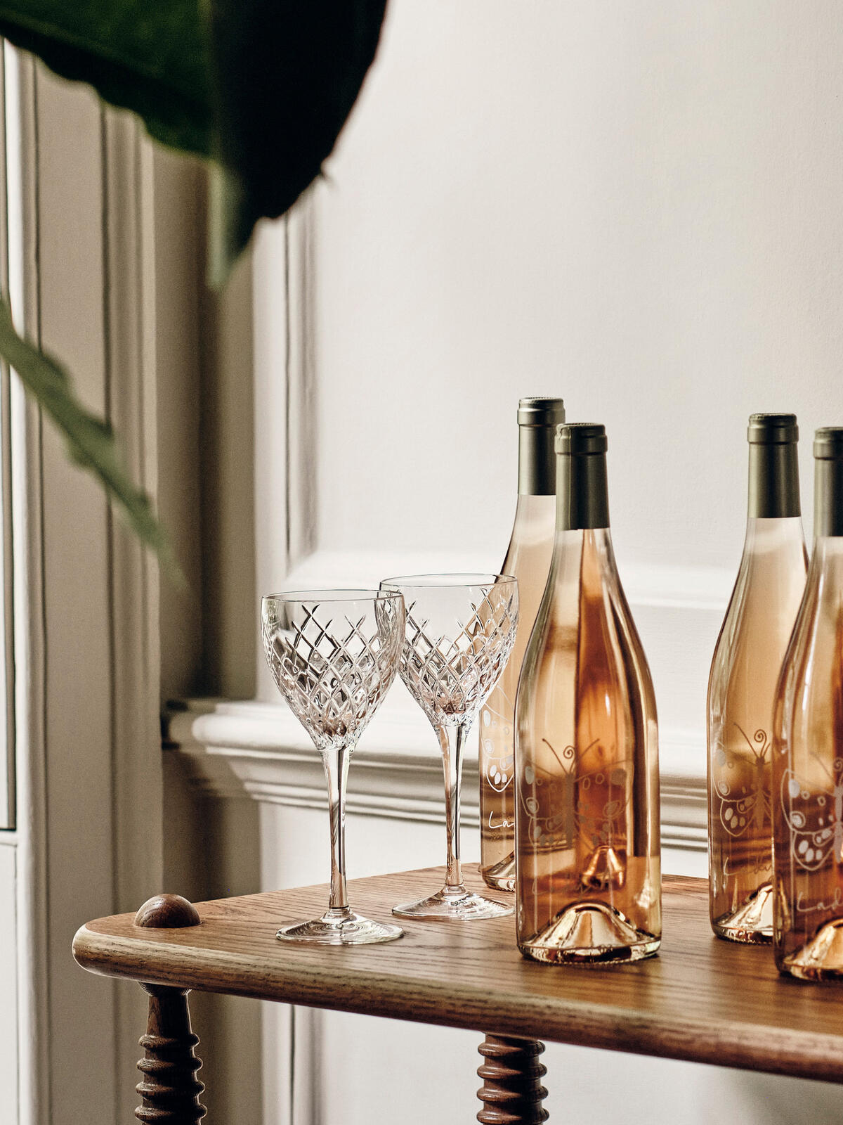 Barwell Cut Crystal White Wine Glass, Set of Four - Soho Home