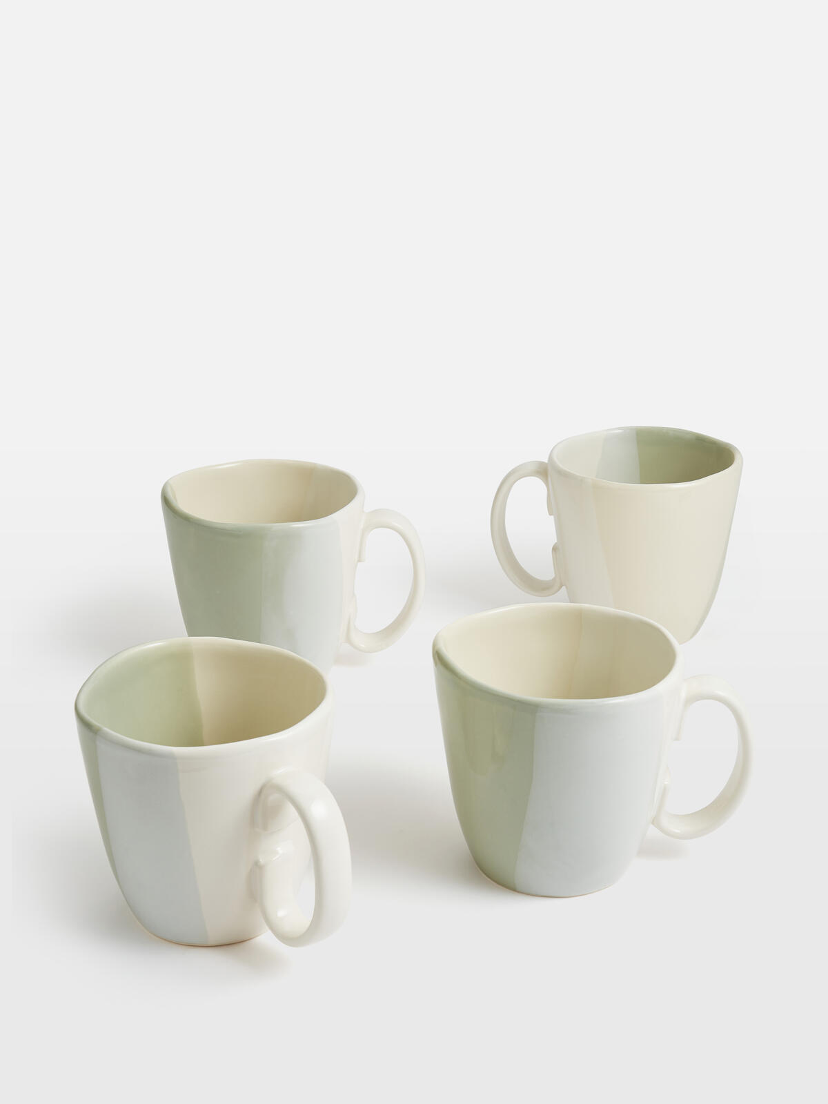 Melrose Mug, Green, Set of Four - Soho Home