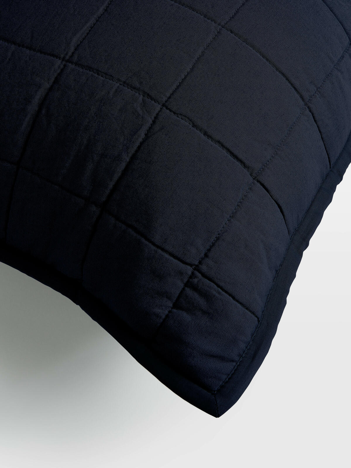 Lynsey Pillowcase, Navy, Square, Large - Soho Home