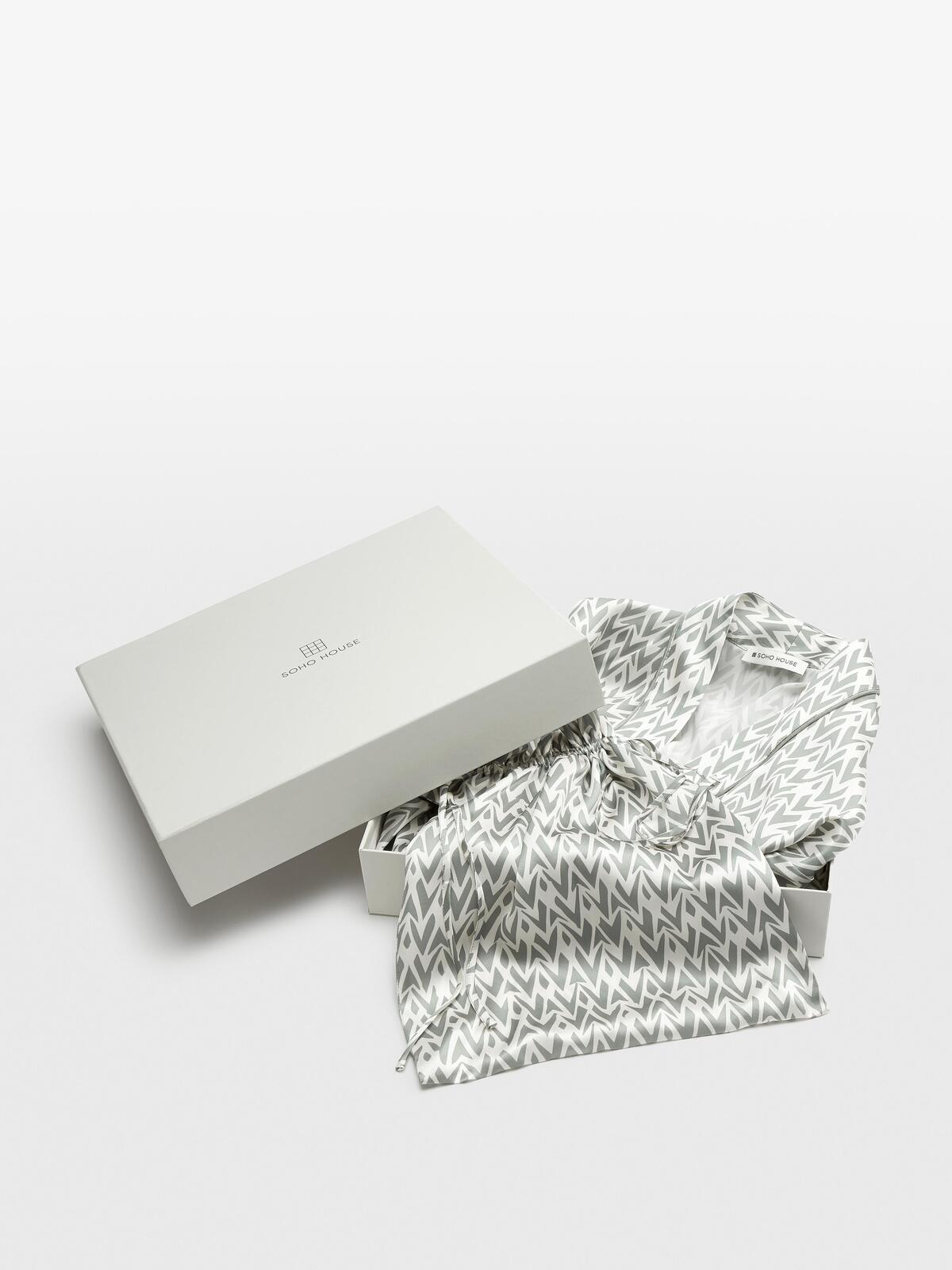 Berega Sage Silk Robe - Soho Home