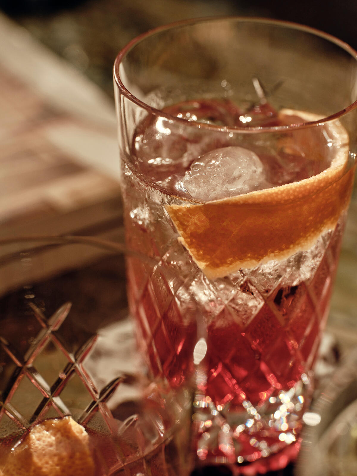 Barwell Cut Crystal Highball Glass, Set of Four - Soho Home
