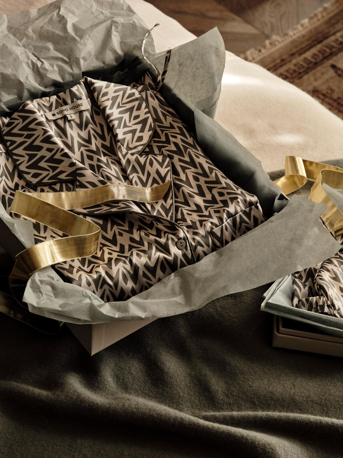 Berega Sage Silk Robe - Soho Home