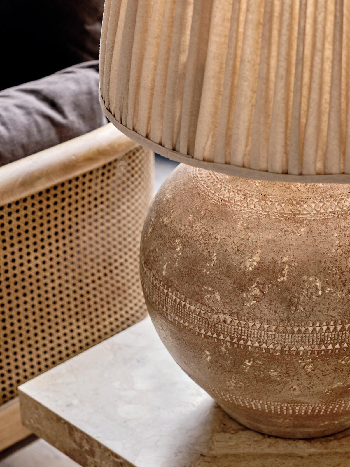 Rosa Ceramic Table Lamp, US - Soho Home