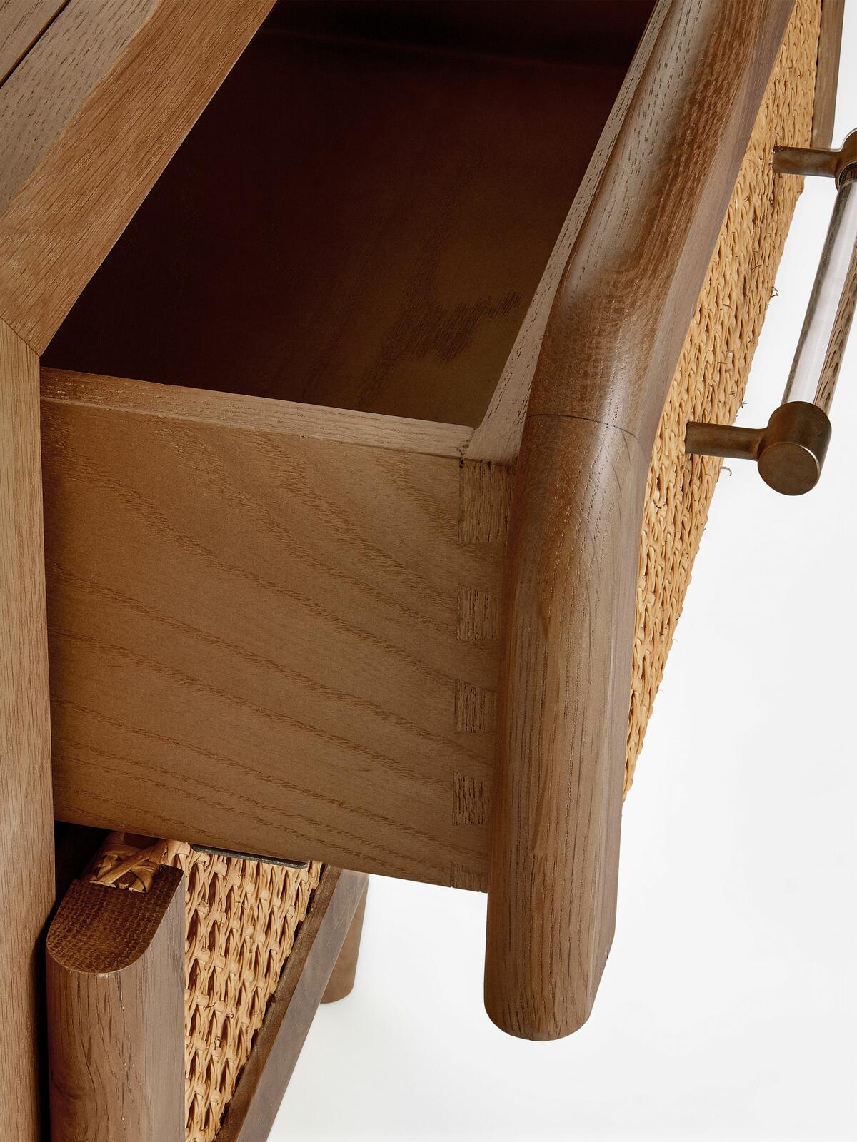 Oscar Cane & Oak Bedside Table - Soho Home