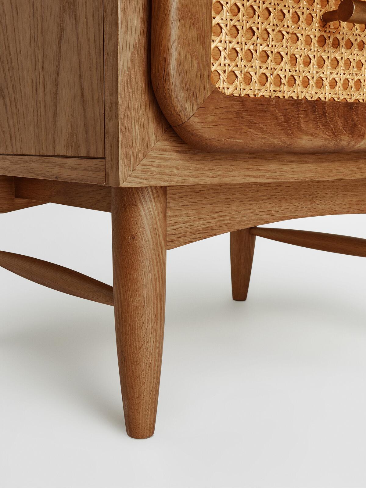 Oscar Cane & Oak Bedside Table - Soho Home