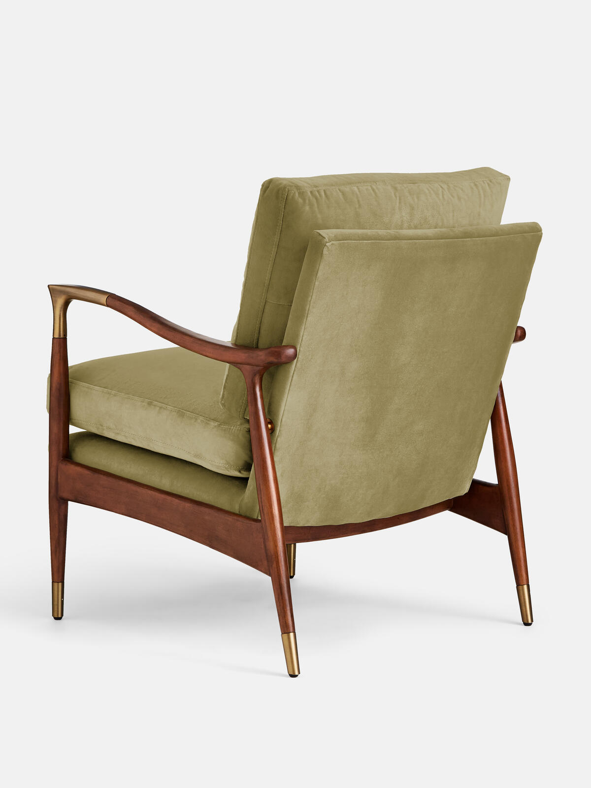 Theodore Armchair, Velvet, Lichen - Soho Home