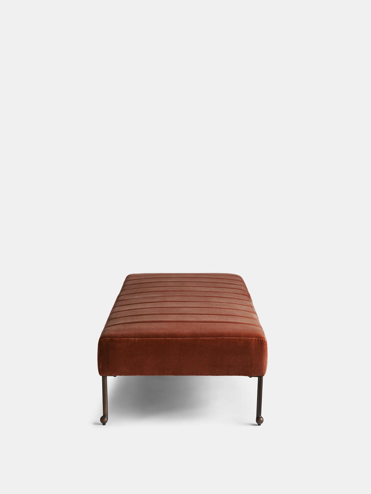 Poppy Bench, Velvet, Rust - Soho Home