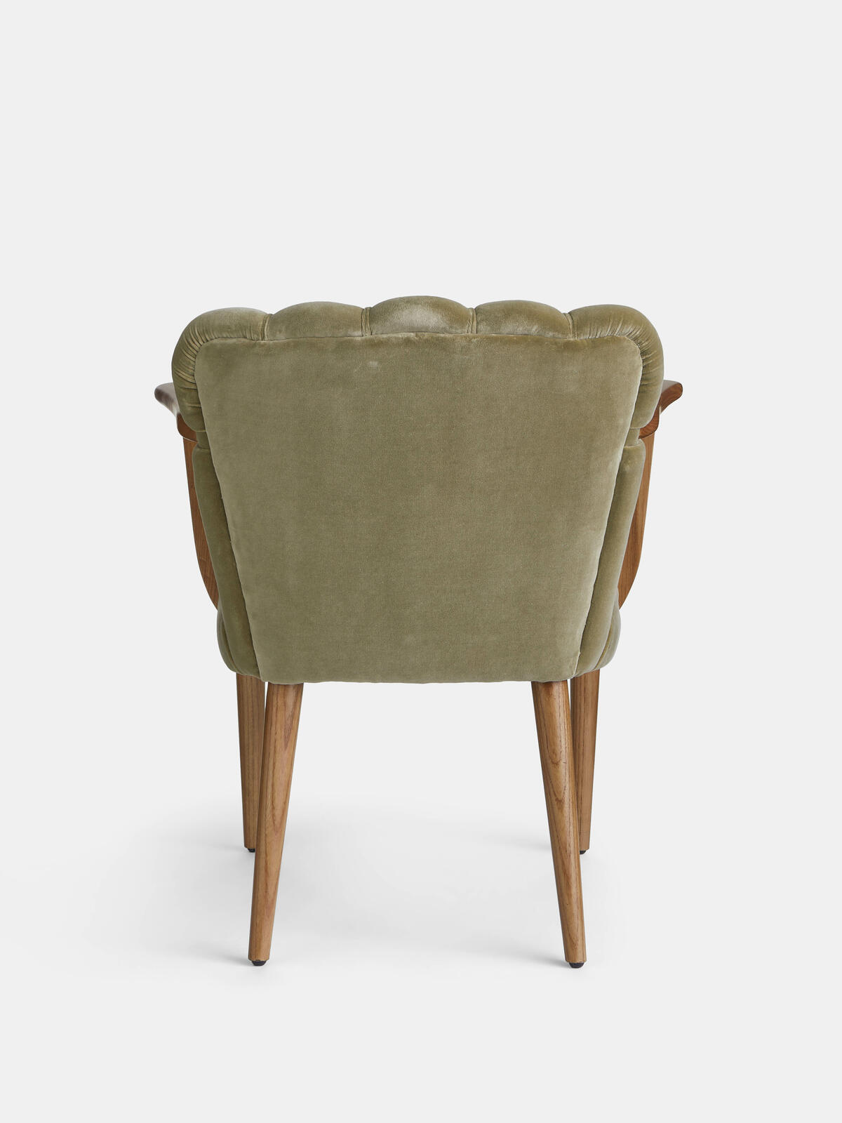 Mae Dining Chair, Velvet, Lichen, US - Soho Home