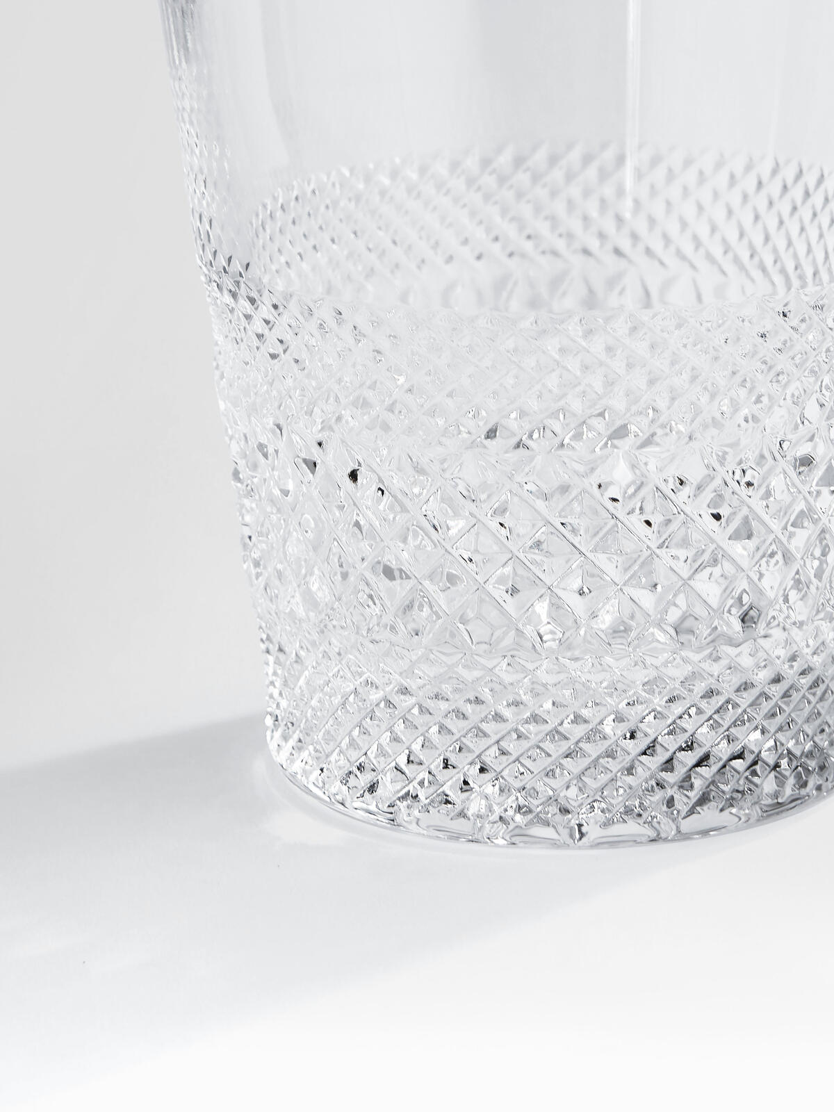 Huxley Cut Crystal Rocks Glass, Set of Four - Soho Home