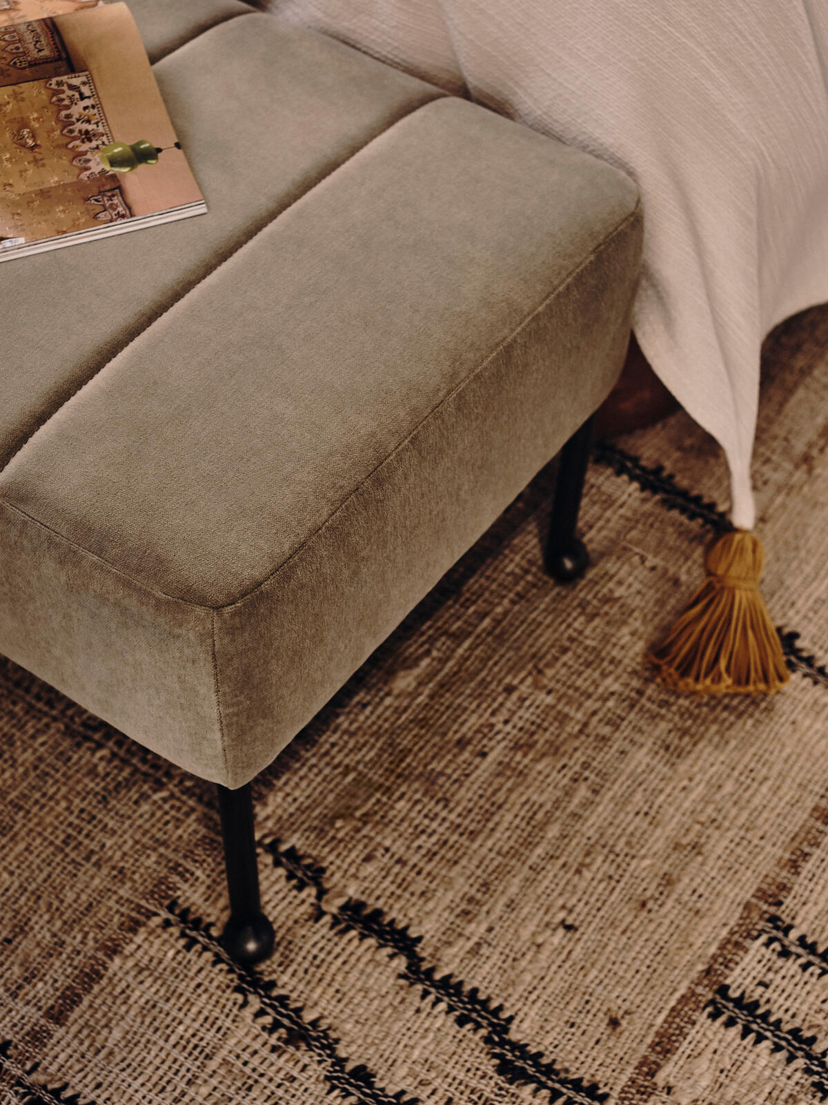 Poppy Bench, Velvet Lichen - Soho Home