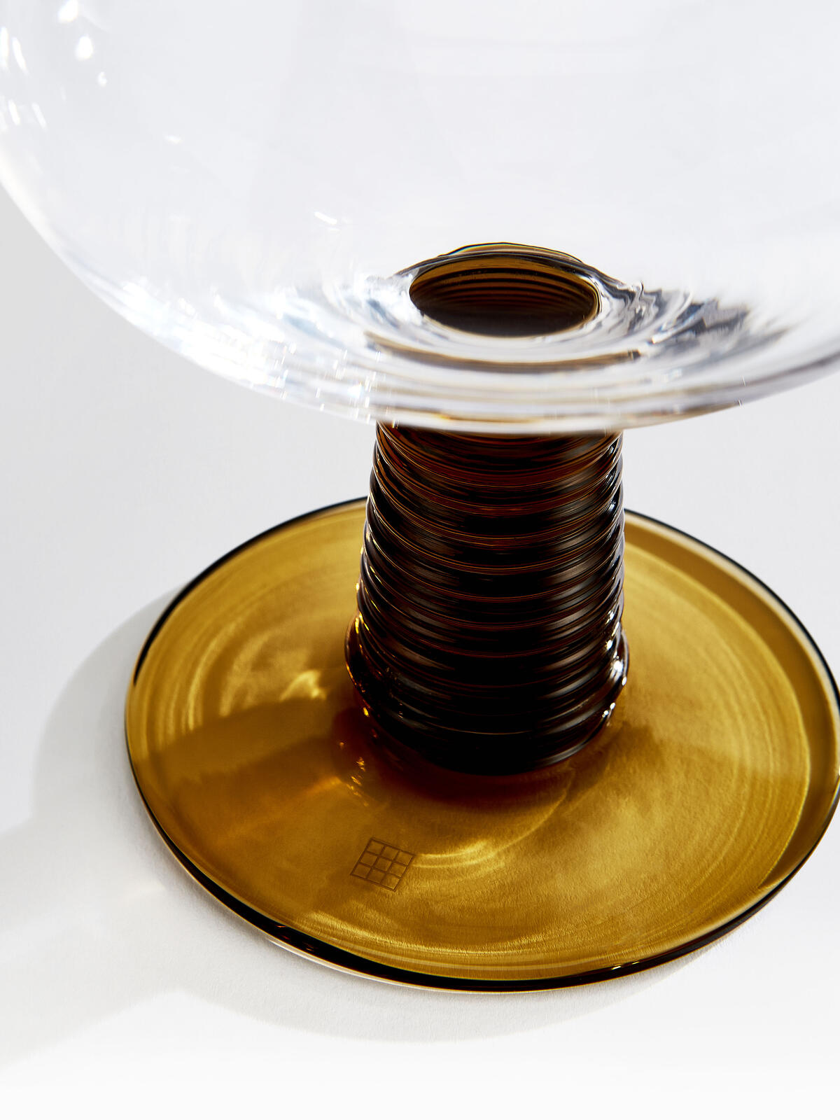 Bennett Coupe Glass, Sepia, Set of Four - Soho Home