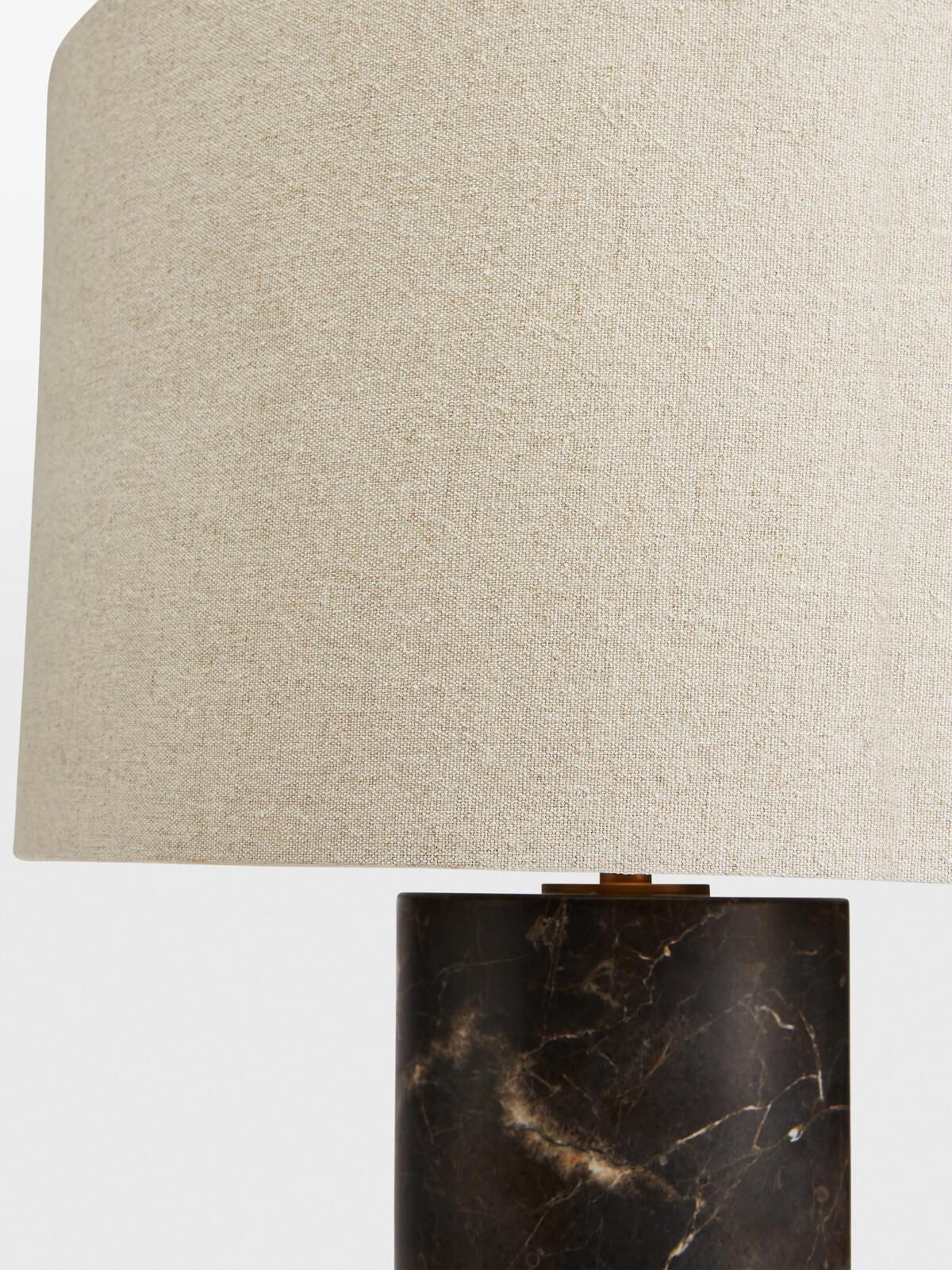 Remi Stone Table Lamp, Brown, US - Soho Home