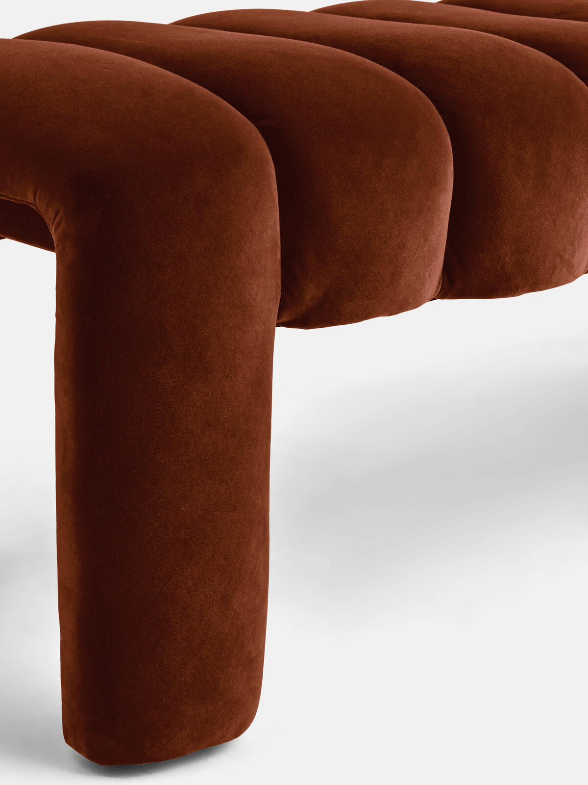 Willis Bench, Velvet, Rust, US - Soho Home