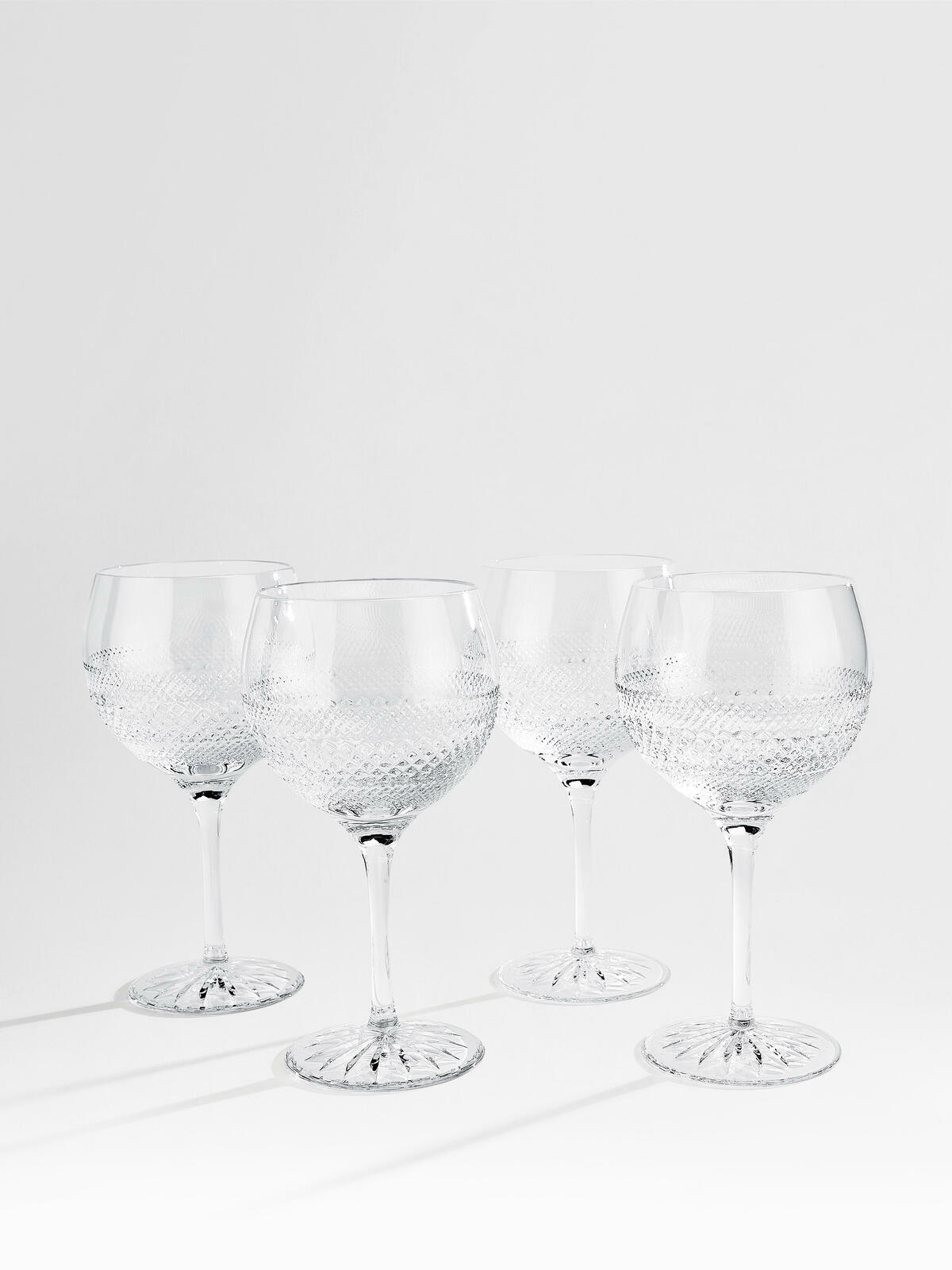Huxley Cut Crystal Gin Glass, Set of four - Soho Home
