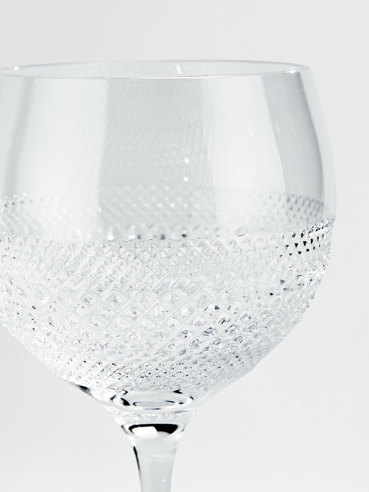 Huxley Cut Crystal Gin Glass, Set of four - Soho Home