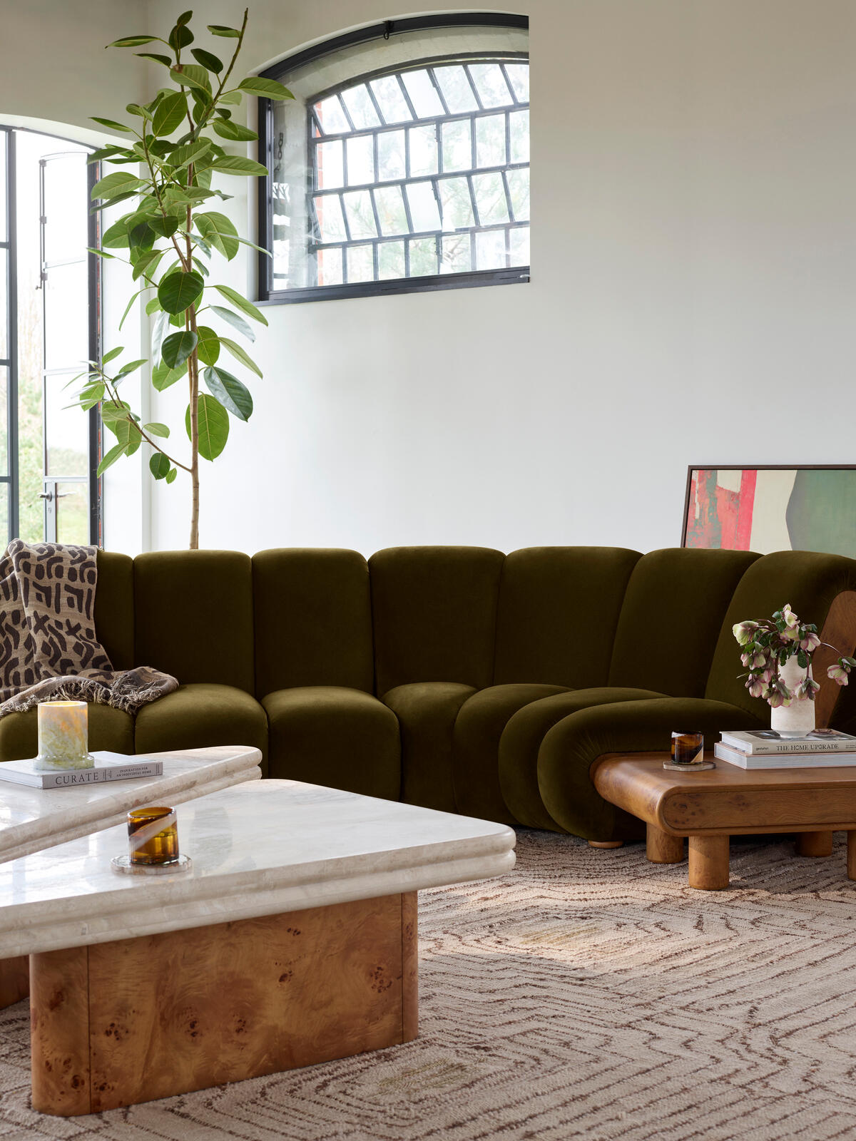 Gia Coffee Table Set, Royal Diana Marble - Soho Home