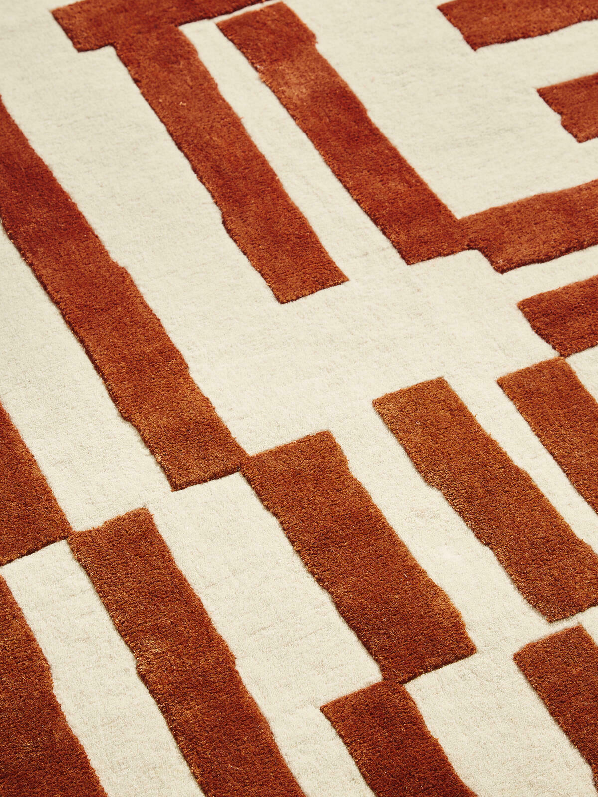 Jarrett Rug, Rust, 20 x 30cm (Swatch) - Soho Home