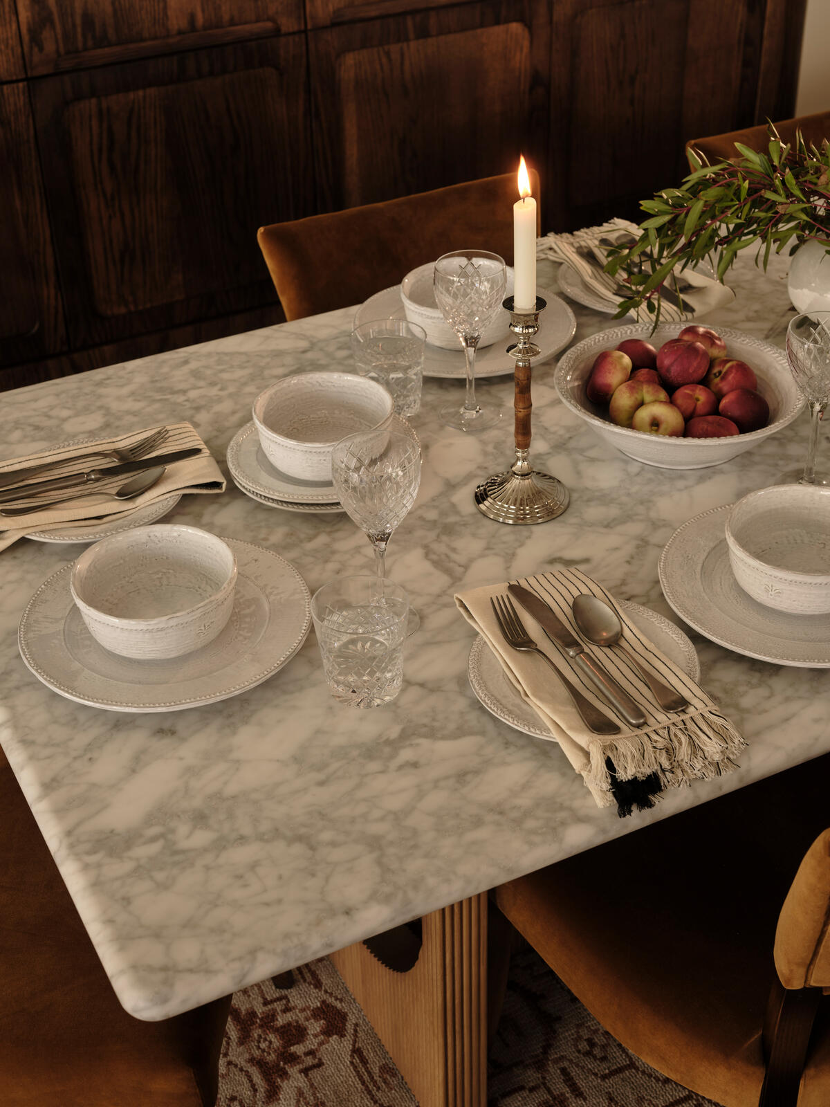 Elliot Dining Table, Carrara Marble - Soho Home