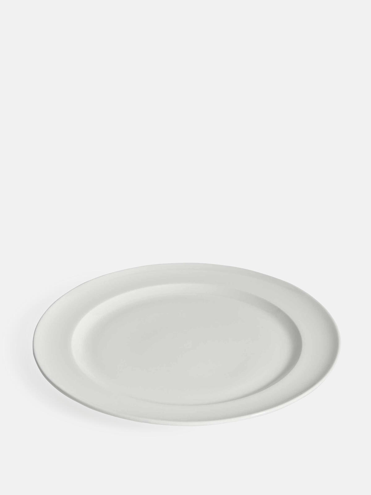 House Serving Plate, Bone China, White - Soho Home