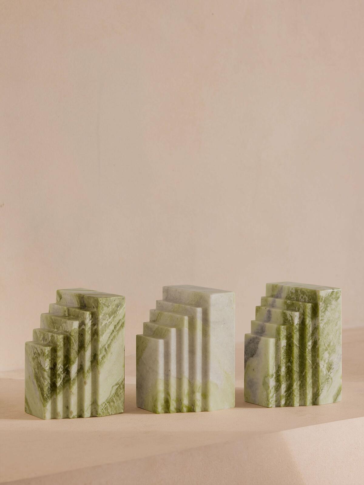 Lola bookends, Green - Soho Home