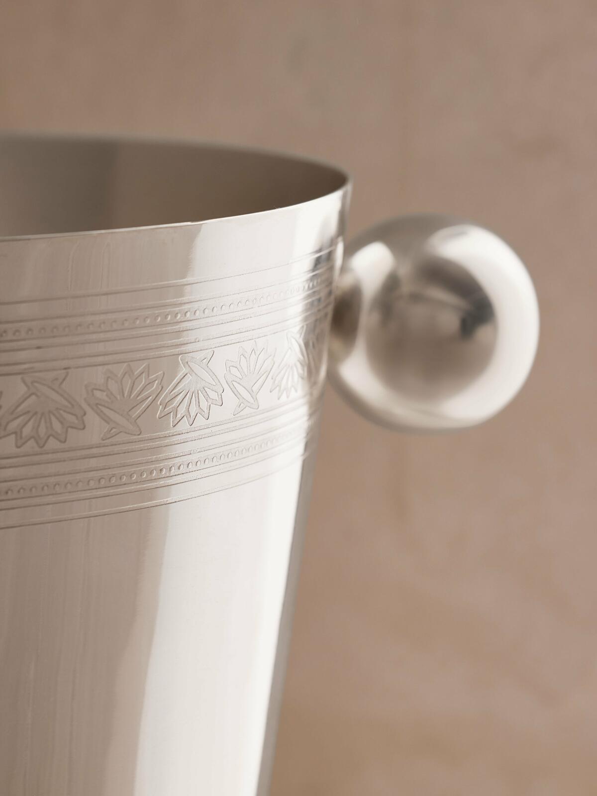Rochester Engraved Silver Ice Bucket - Soho Home
