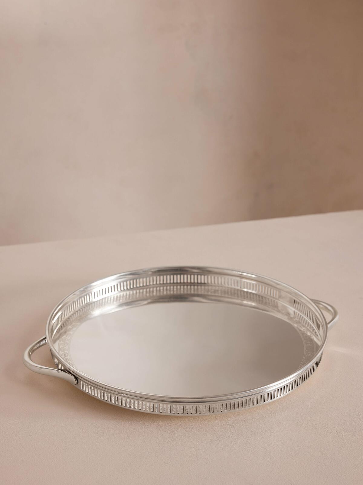 Rochester Engraved Silver Tray - Soho Home