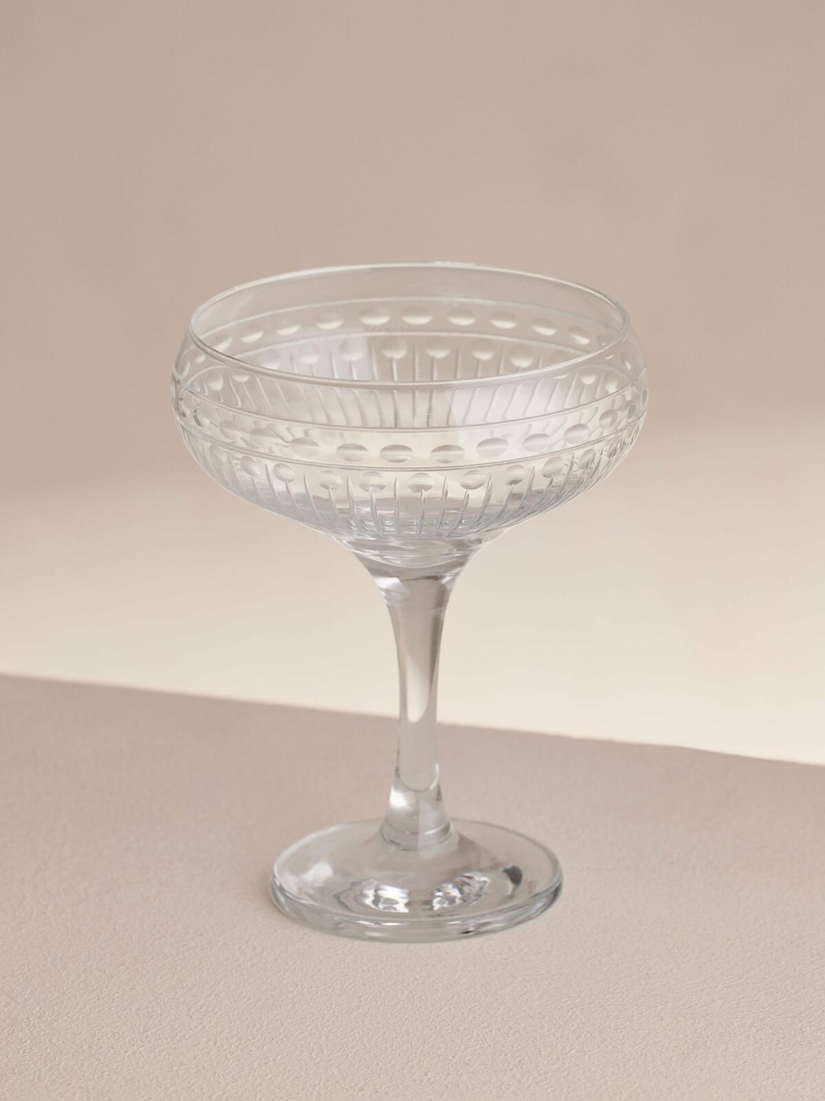 Etched Coupe, Set of Four - Soho Home