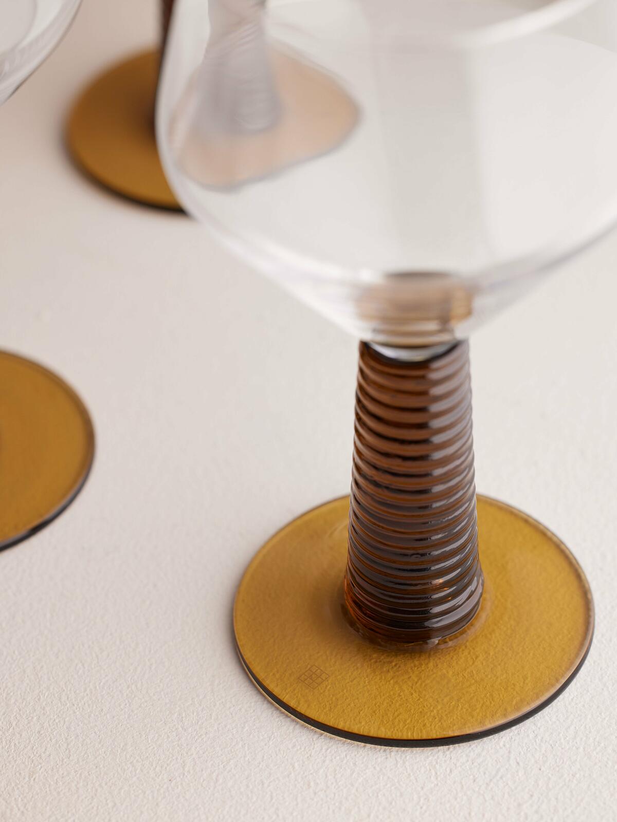 Bennett Wine Glass, Sepia, Set of Four - Soho Home