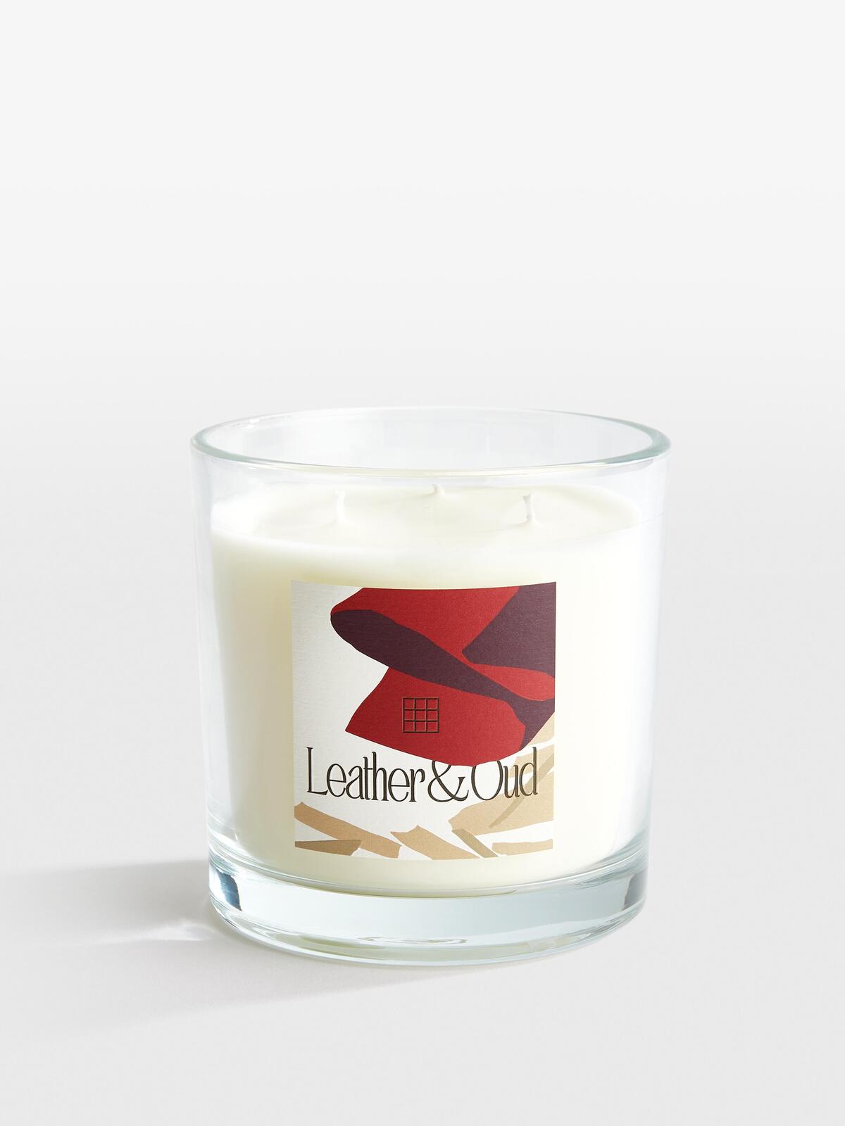 Limited Edition Bassett Leather & Oud Candle, 650g - Soho Home