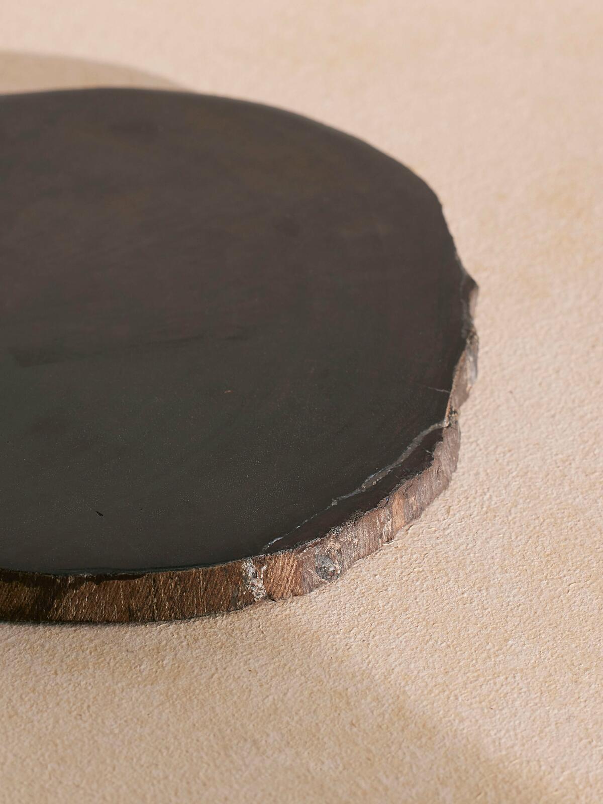 Balfern Petrified Wood Coasters, Black, Set of Four - Soho Home