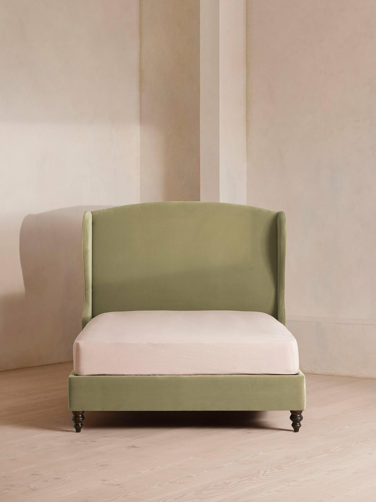 Rivas Bed, Super King, Velvet Lichen - Soho Home