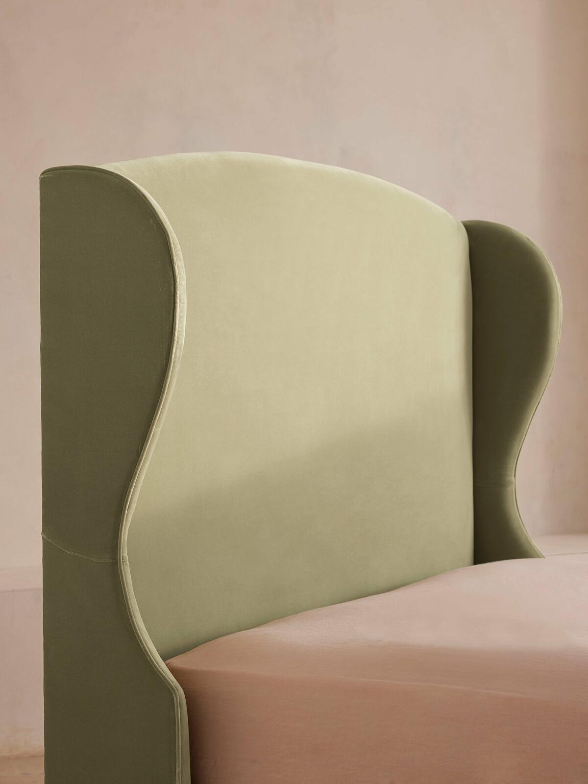 Rivas Bed, Emperor, Velvet Lichen - Soho Home