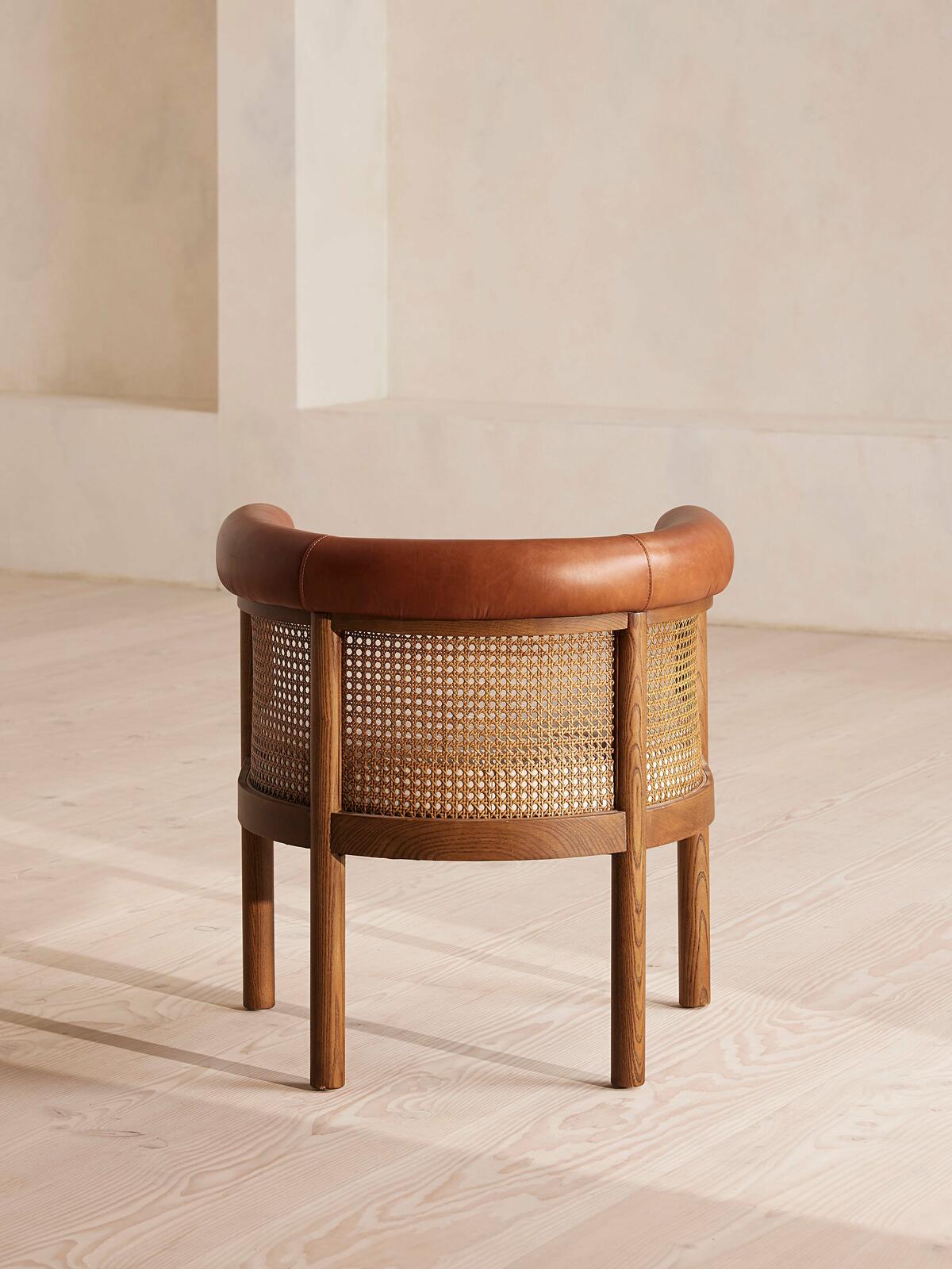Jensen Dining Chair, Washed Linen, Cream, US - Soho Home