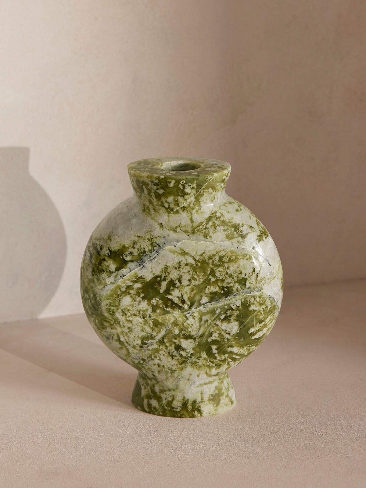 Sesso Vase, Wide, Green - Soho Home