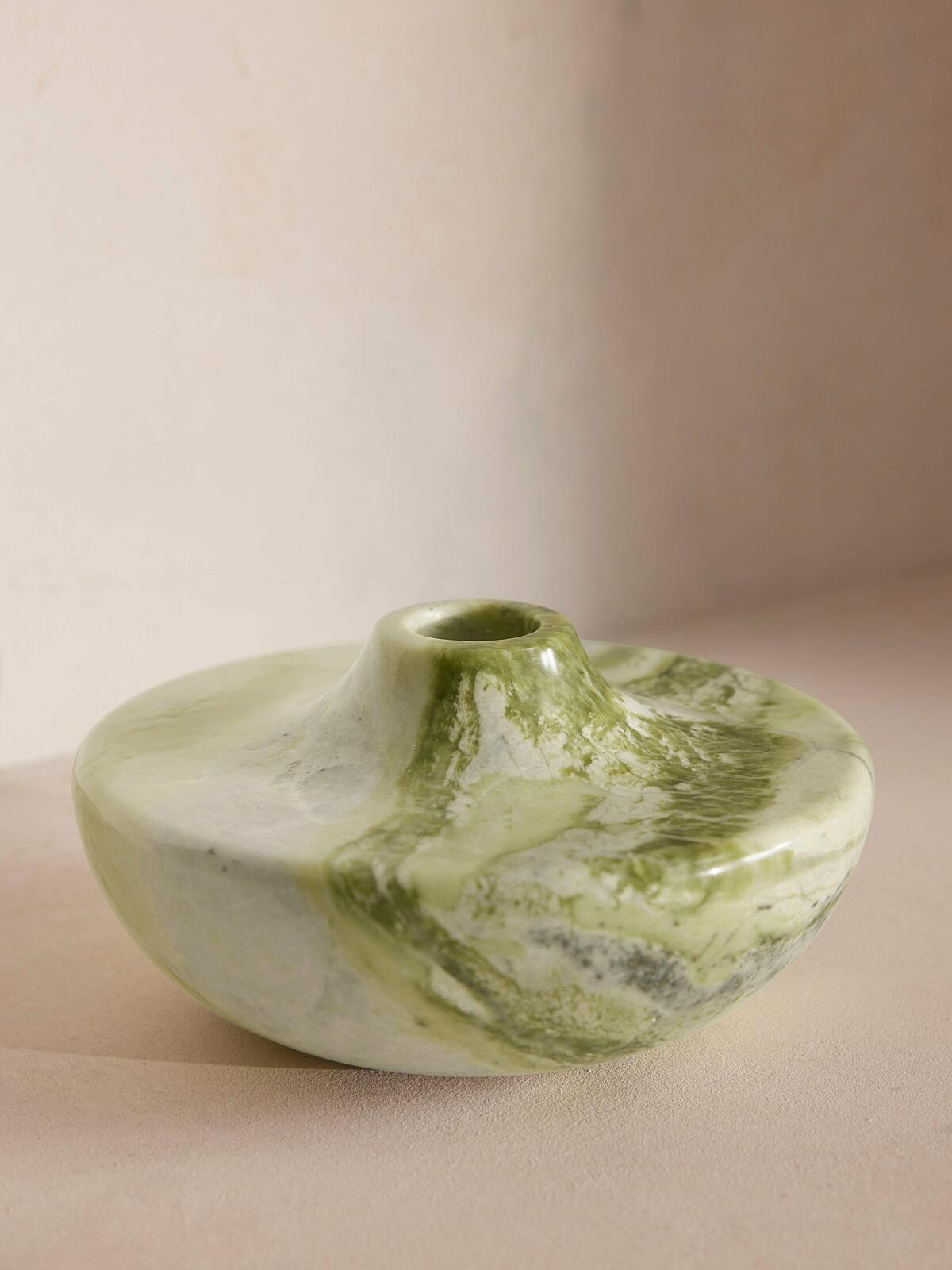 Alma Vase, Wide, Green - Soho Home
