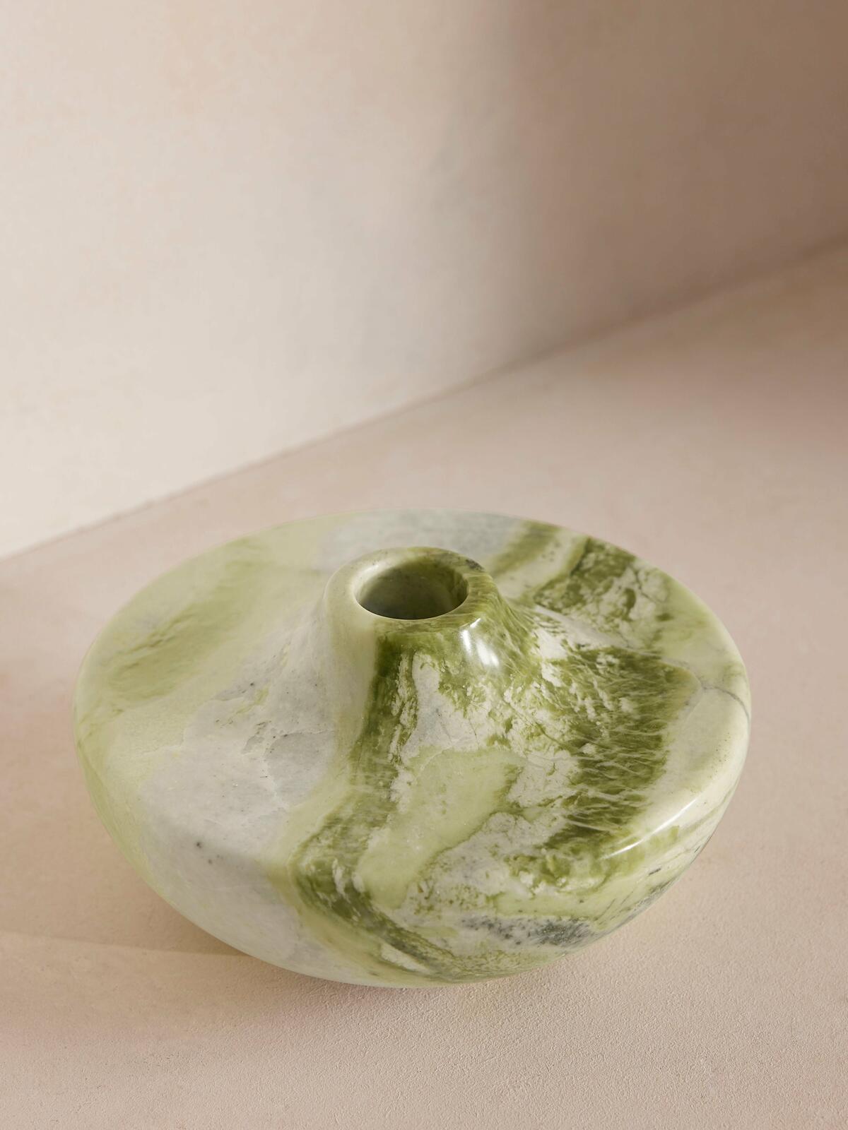 Alma Vase, Wide, Green - Soho Home