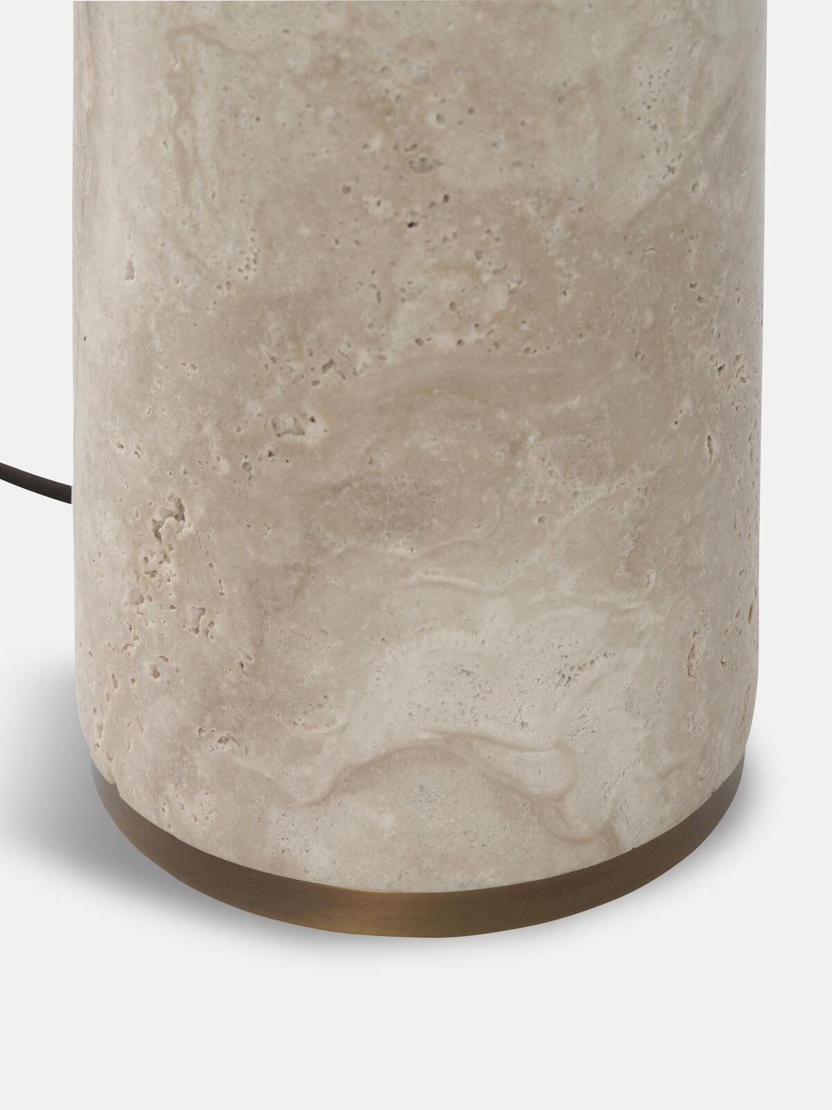 Remi Stone Table Lamp, Cream - Soho Home