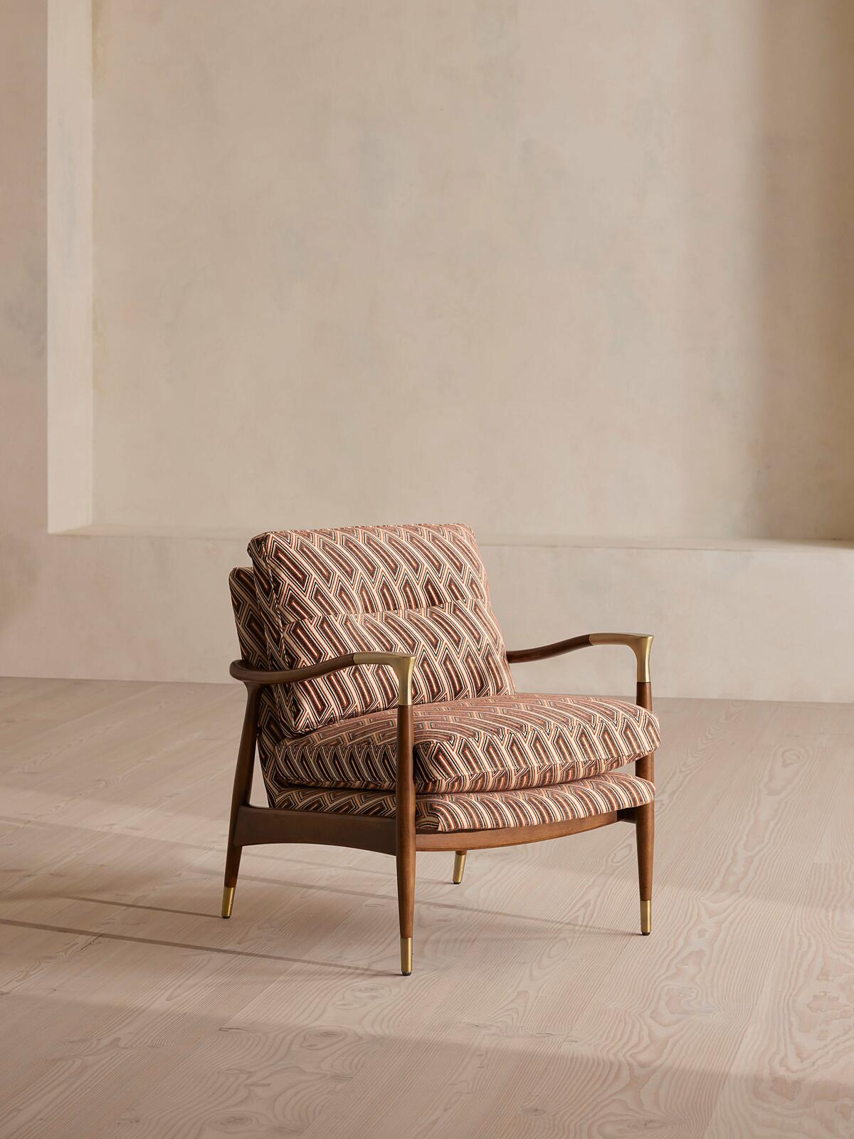Theodore Armchair, Vende Jacquard - Soho Home