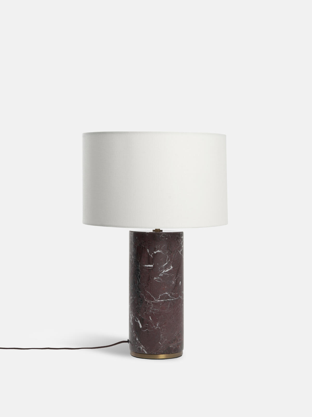 Remi Marble Table Lamp, Red, US - Soho Home