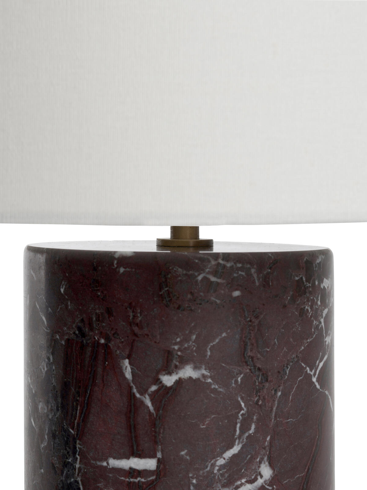 Remi Marble Table Lamp, Red, US - Soho Home