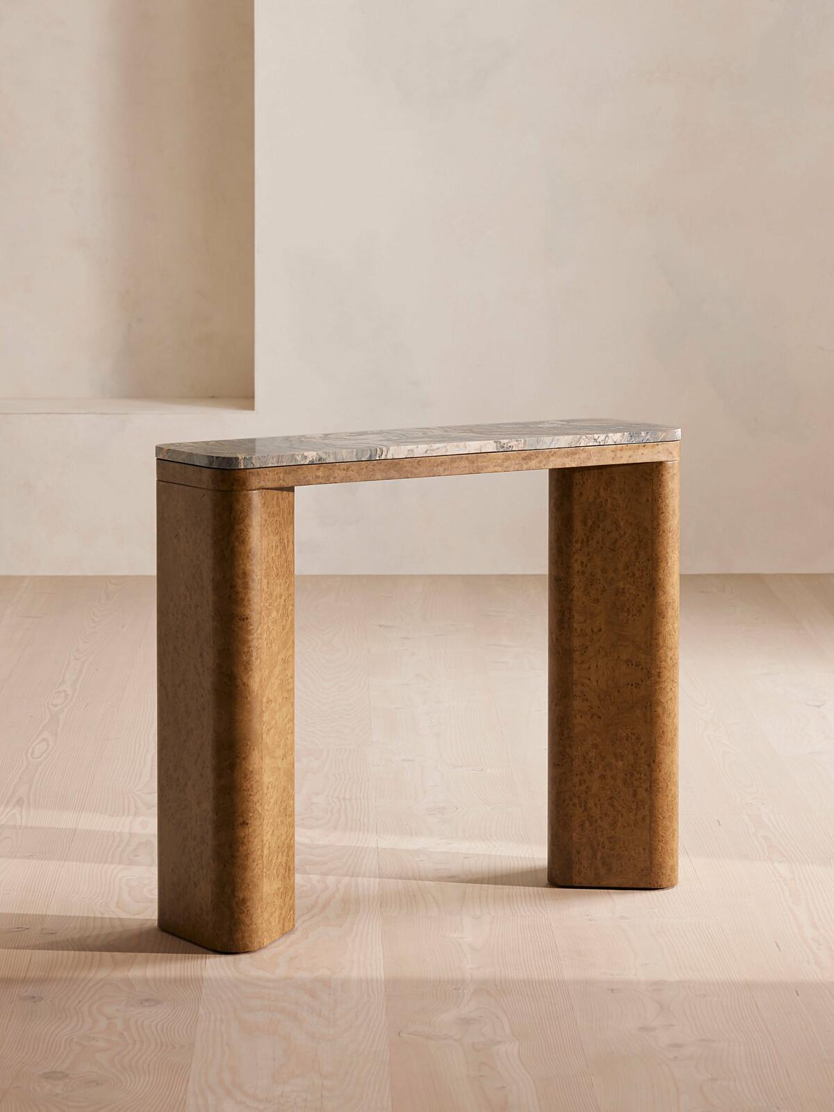 Tiber Console Table, Brazilian Quartzite - Soho Home
