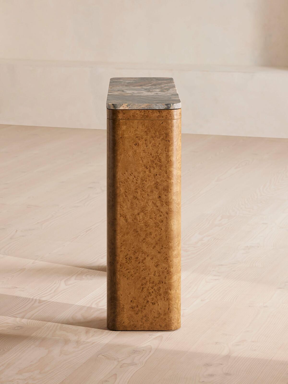 Tiber Console Table, Brazilian Quartzite - Soho Home