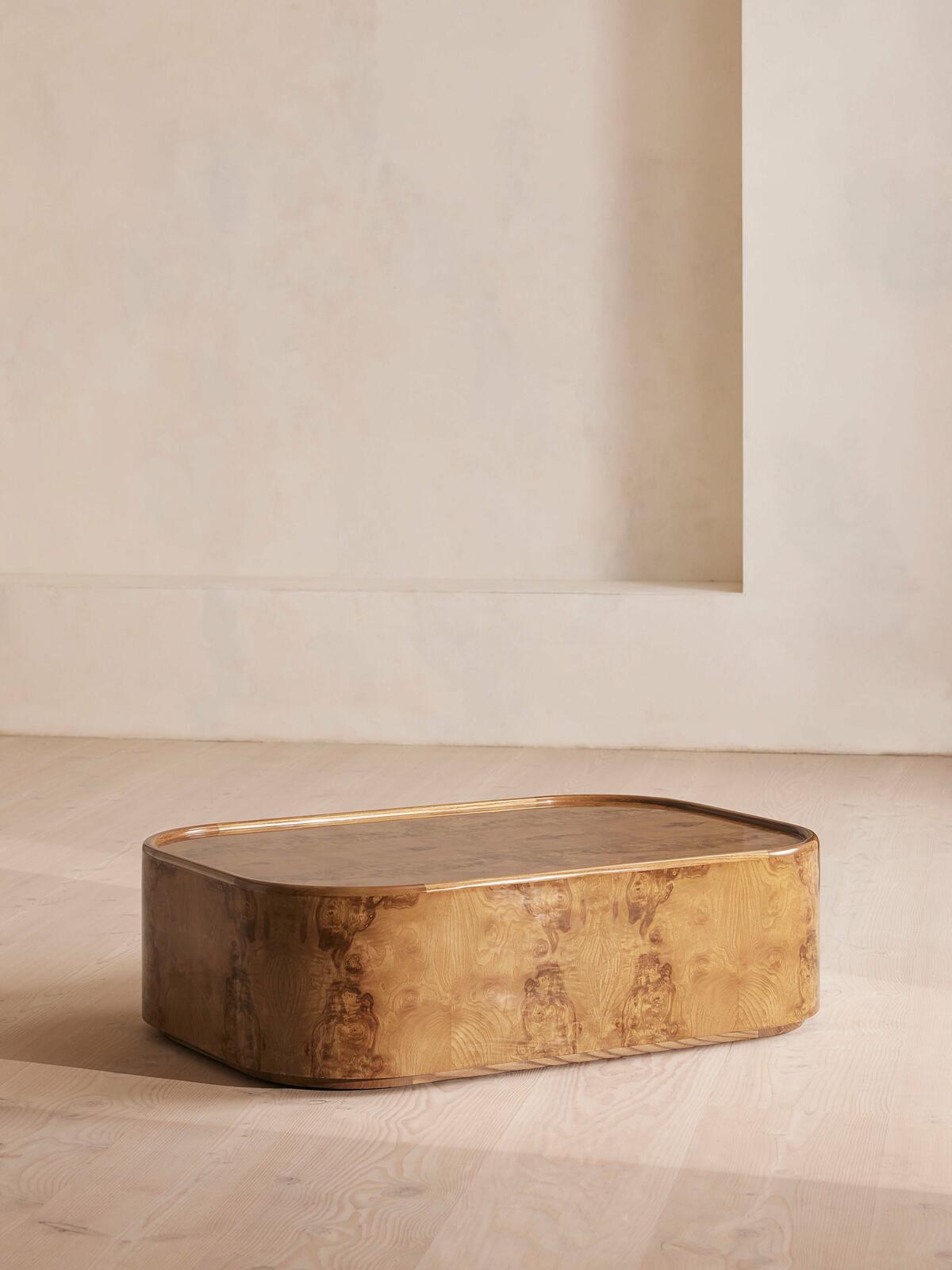 Dawson Coffee Table, Olive Ash Burl - Soho Home